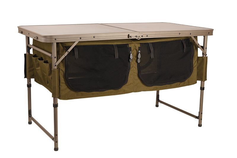 Fox Session Table With Storage - Ians Fishing Tackle – Ian's Fishing ...