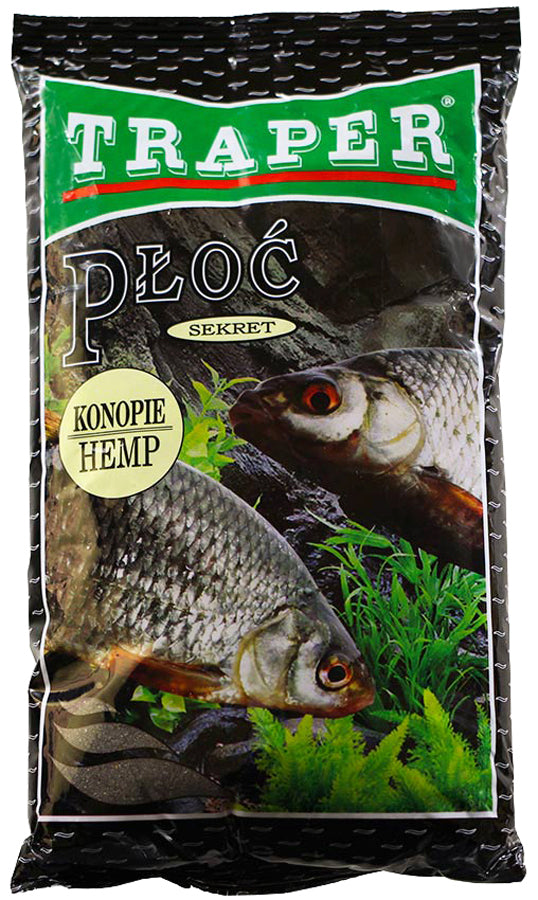 Traper Ploc Roach Hemp Black Groundbait 1 KG - Ians Fishing Tackle ...