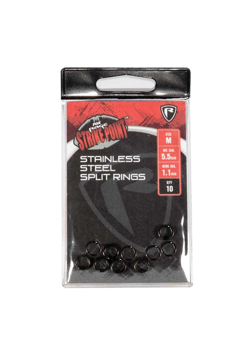 Fox Rage Striek Point Stainless Steel Split Rings - Ians Fishing Tackle ...