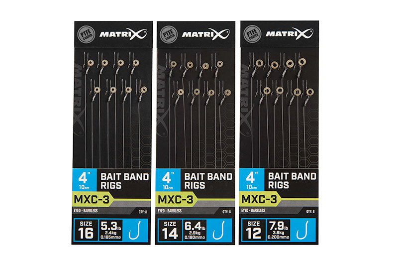 Matrix MXC-3 Bait Band Rigs 4 Inch - Ians Fishing Tackle – Ian's ...